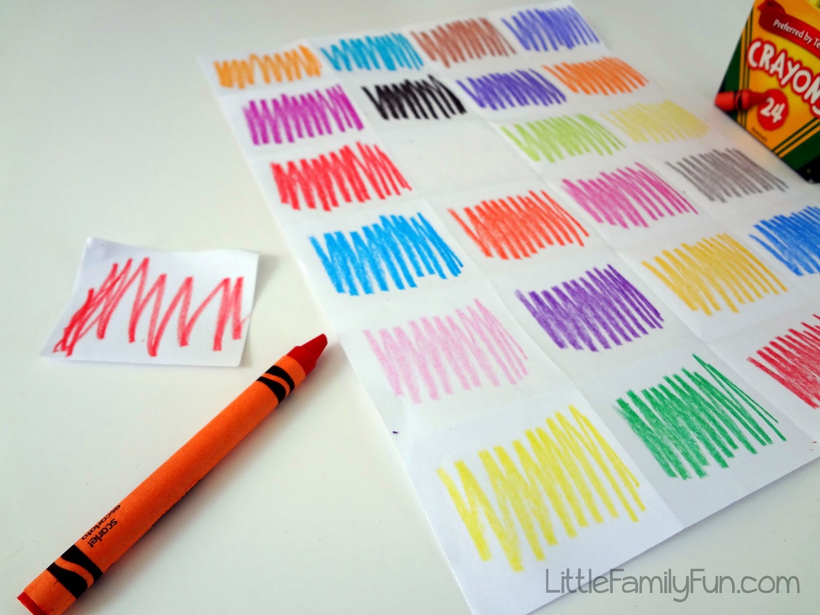 Little Family Fun: Crayon Scribble Match