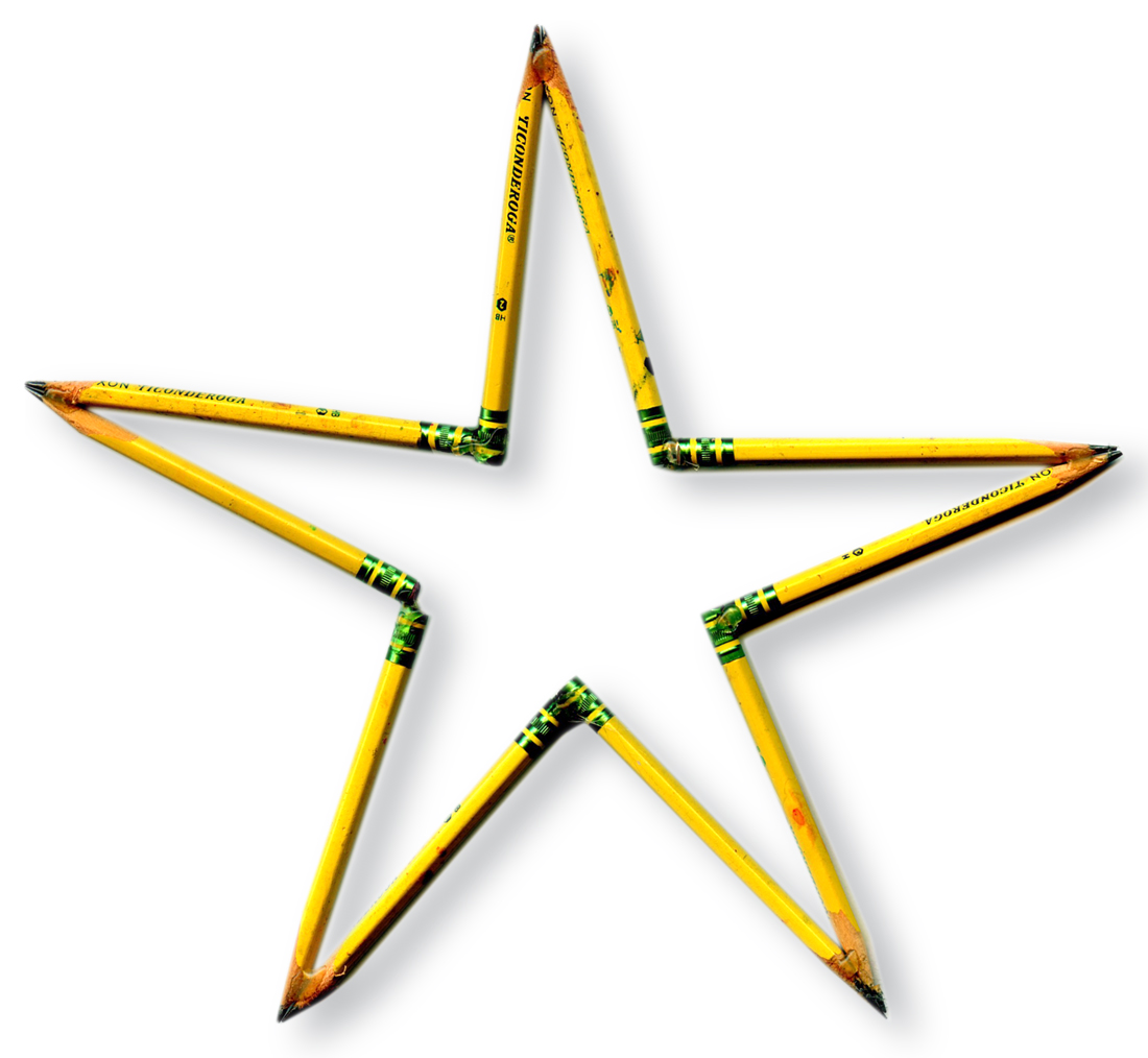 Recycled Pencil Stars - Art Projects for Kids