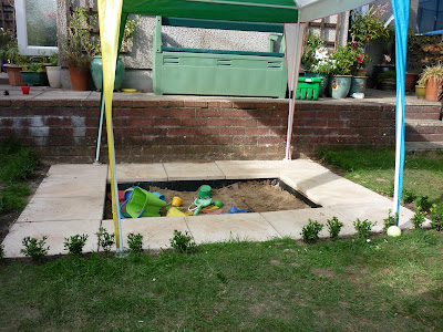 The Green Fingered Blog: How to make a children's sandpit a garden feature