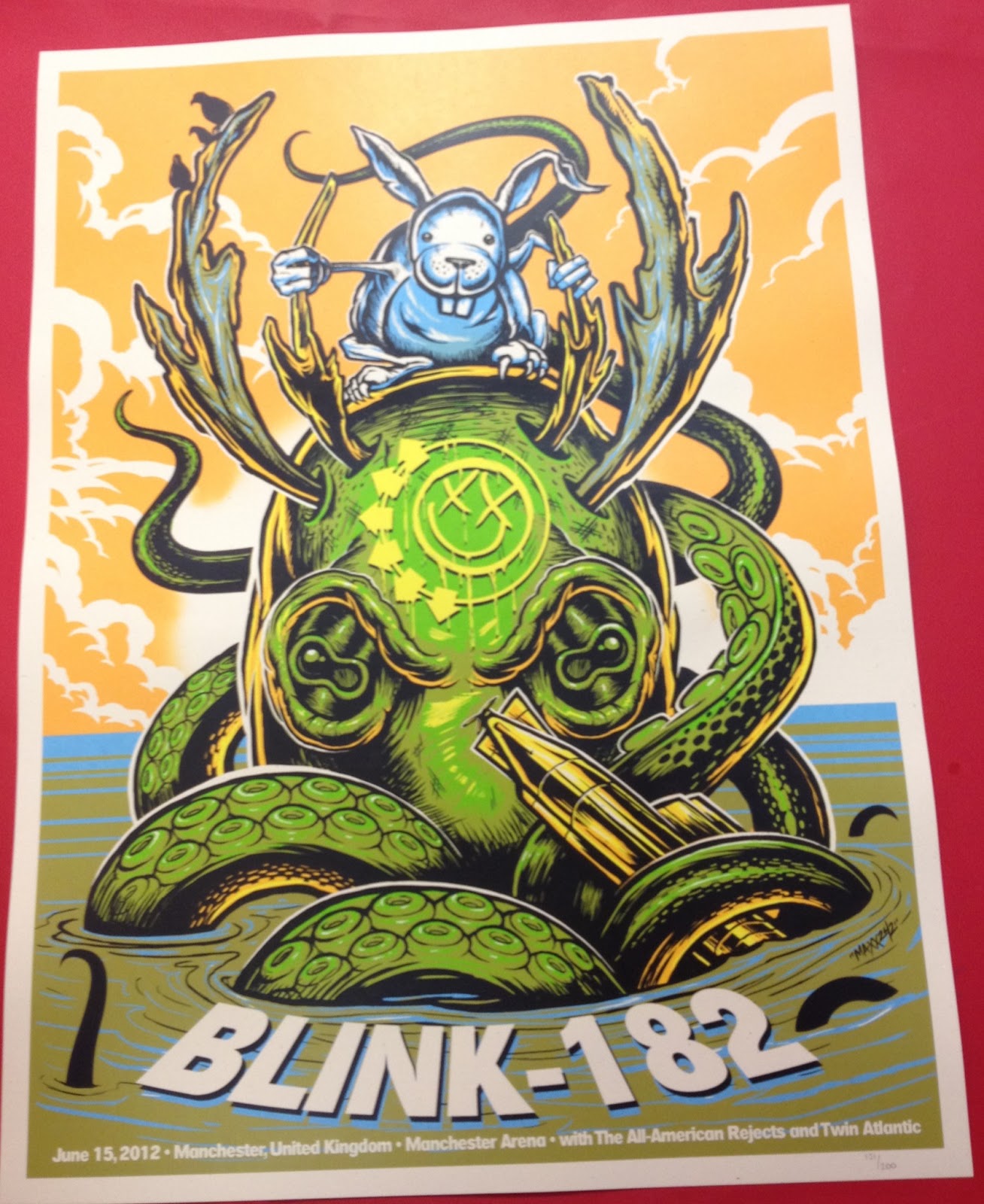 INSIDE THE ROCK POSTER FRAME BLOG: Tonight's blink-182 poster from ...