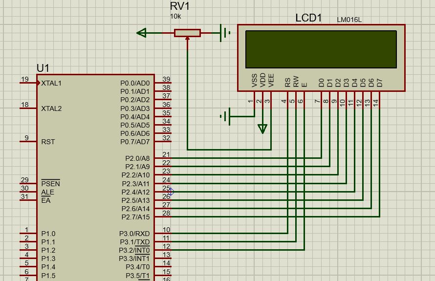 Điều Khiển Hiển Thị LCD 8 BIT 8051