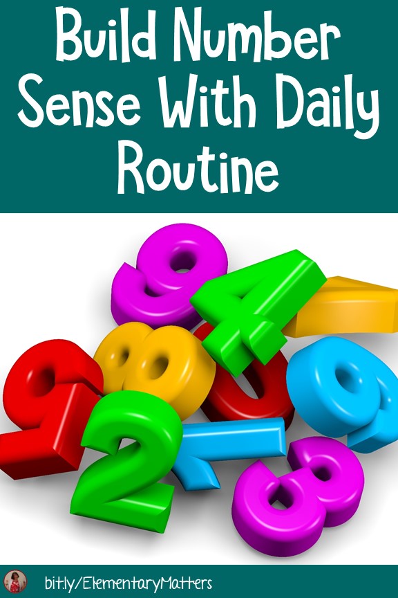 Elementary Matters: Build Number Sense With Daily Routine