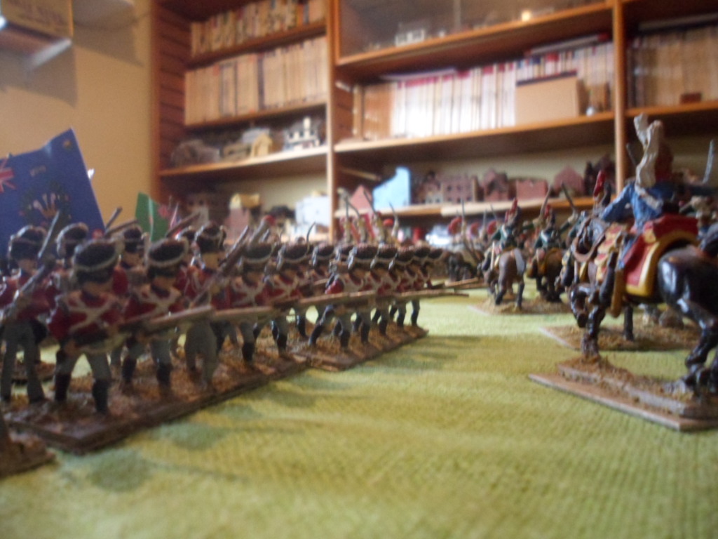 My wargames: 25mm British and French Napoleonic Form Square Cavalry