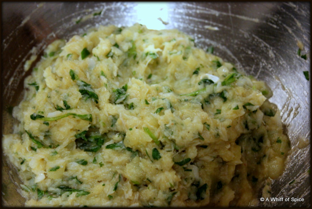 Brazilian Cod Fish Balls with Emerald Rice