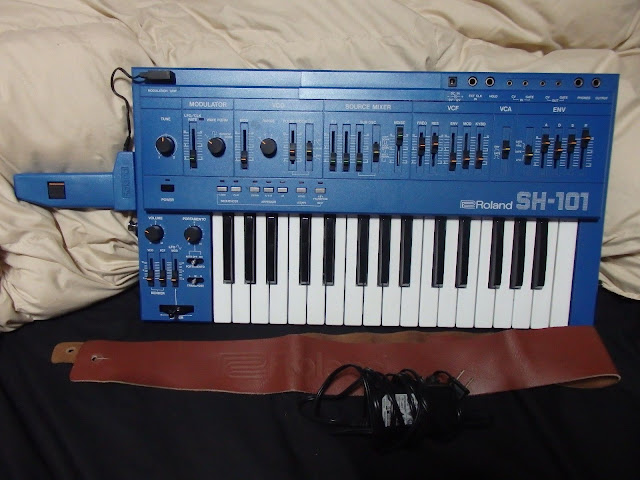 MATRIXSYNTH: BLUE Roland SH-101 w/ Mod Grip