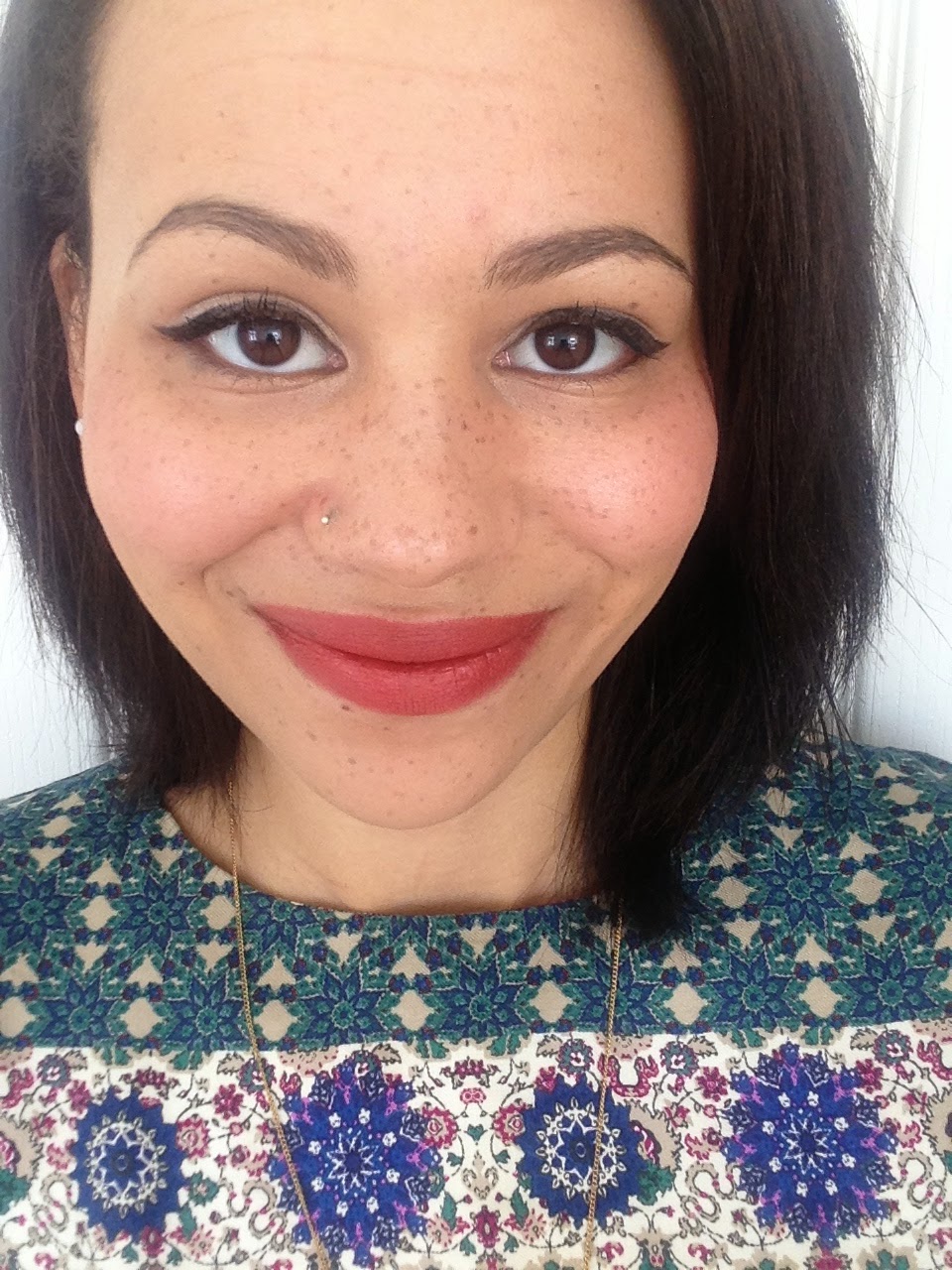 MAC Matte Lipstick in Chili and Lip Pencil in Chicory Review | Jasmine ...