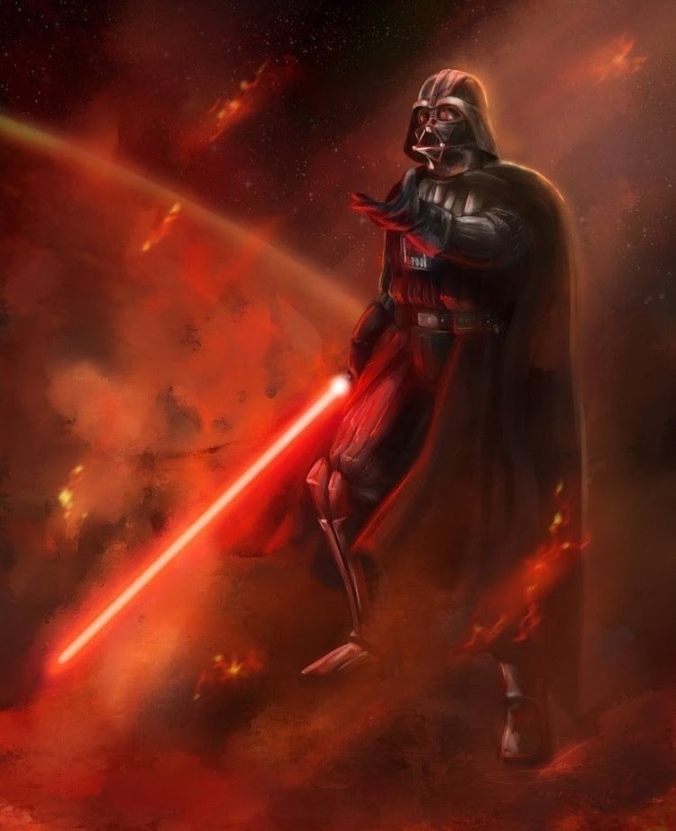 Darth Vader: POSTER DARTH VADER EN MUSTAFAR
