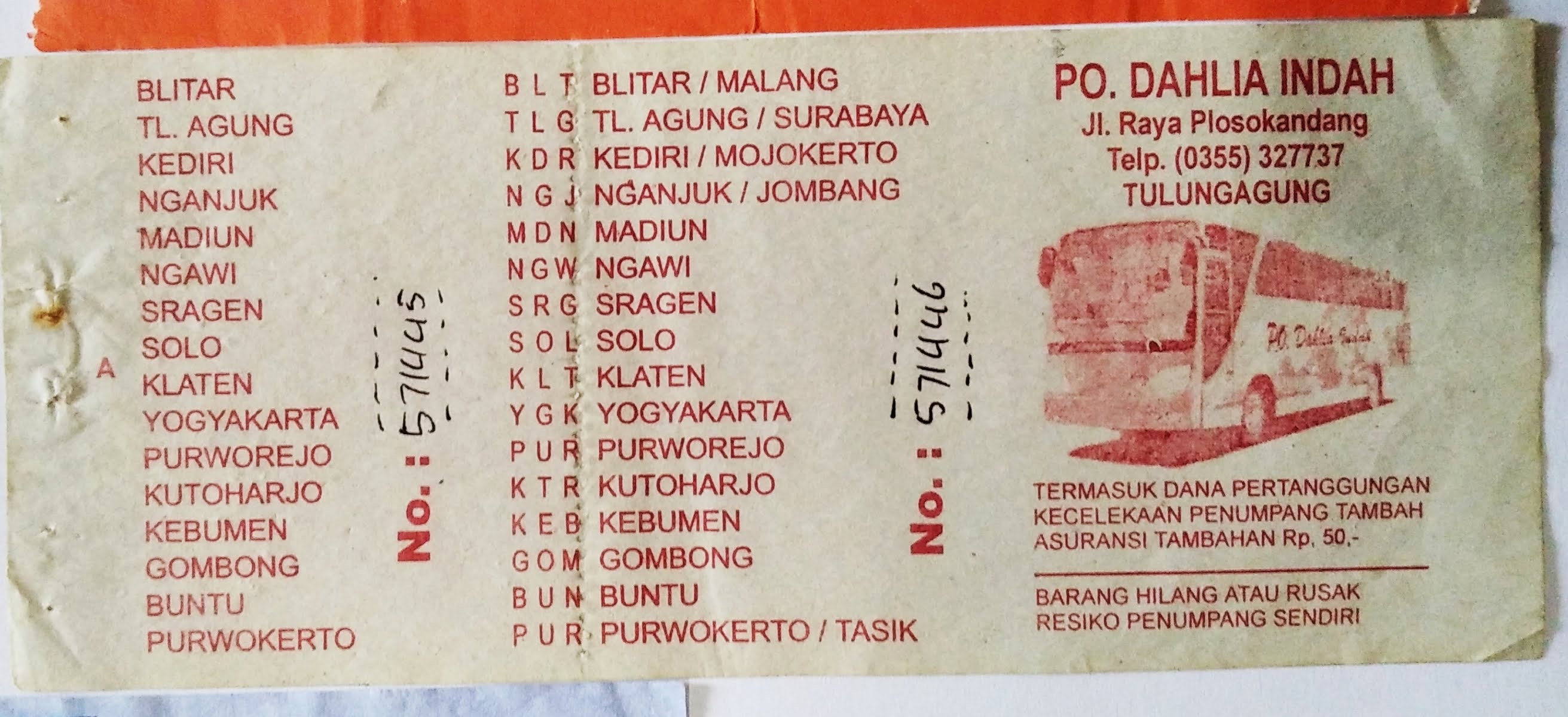 THIS IS BUS HUNTER: BEBERAPA KUMPULAN KARCIS BUS JADUL SAMPE SEKARANG