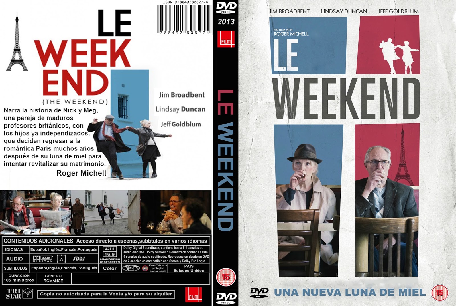 PB | DVD Cover / Caratula FREE: LE WEEKEND - DVD COVER 2013 ESPAÑOL