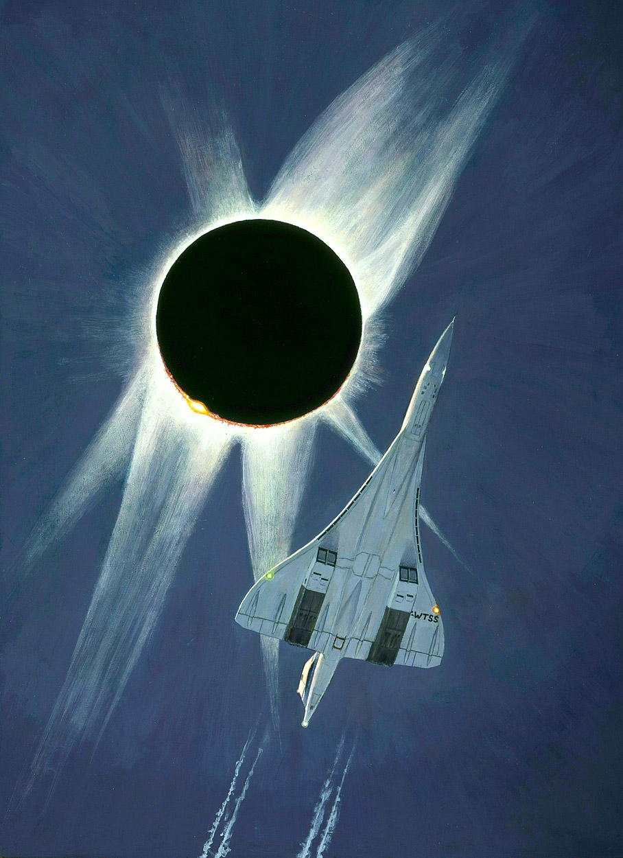La Boutique Spatiale: Une éclipse solaire en avion de légende