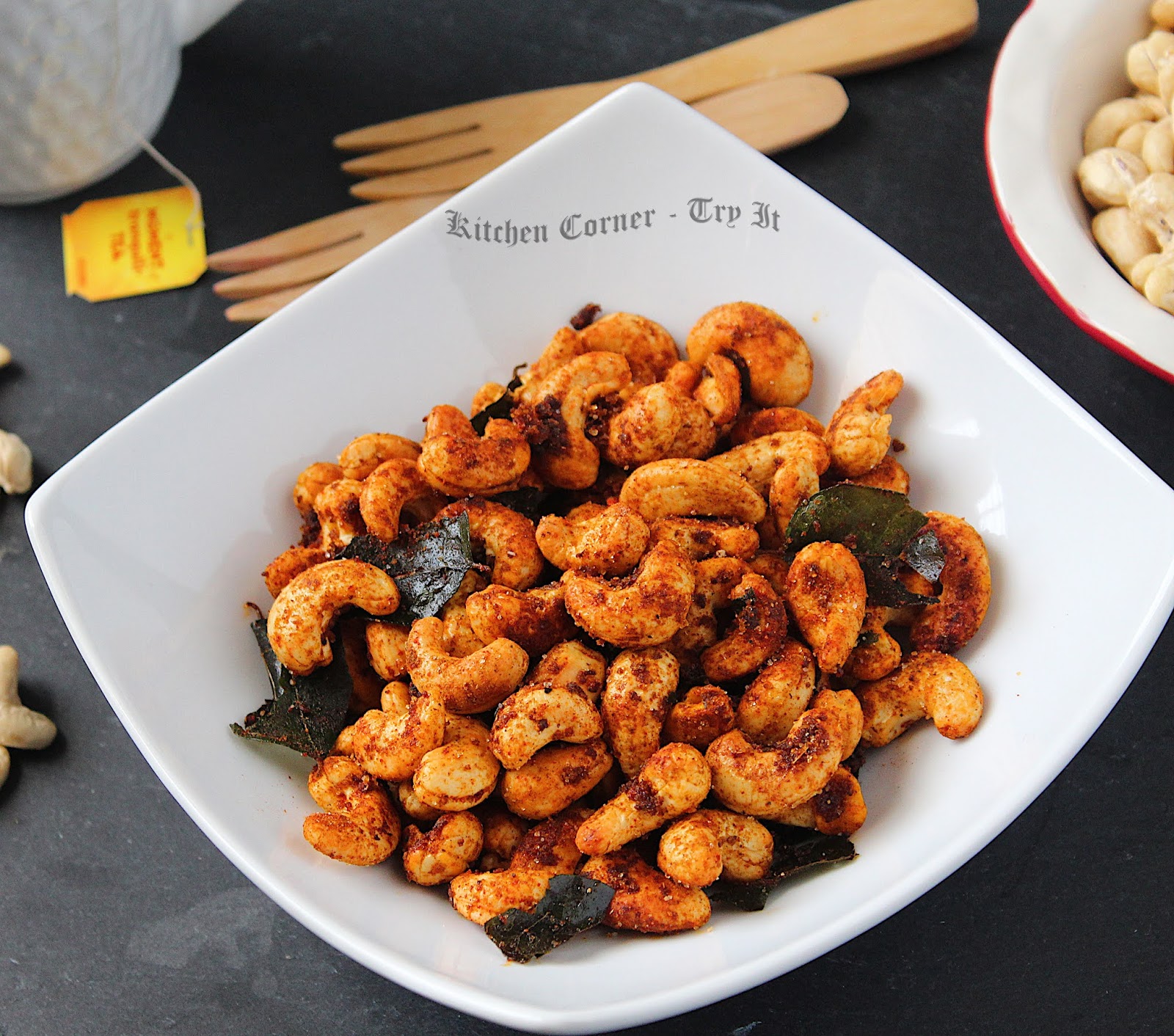 Easy Masala Cashew Nuts/ Roasted Kaju with Ghee