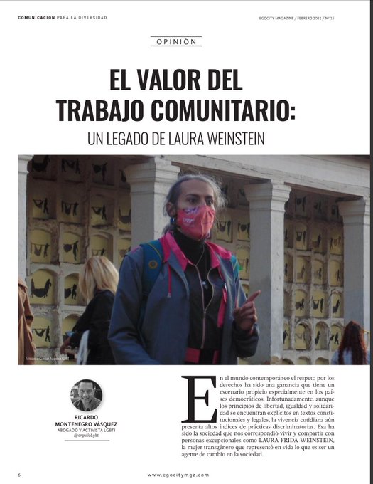 EL VALOR DEL TRABAJO COMUNITARIO, el legado de Laura Weins ~ OrgulloLGBT.co