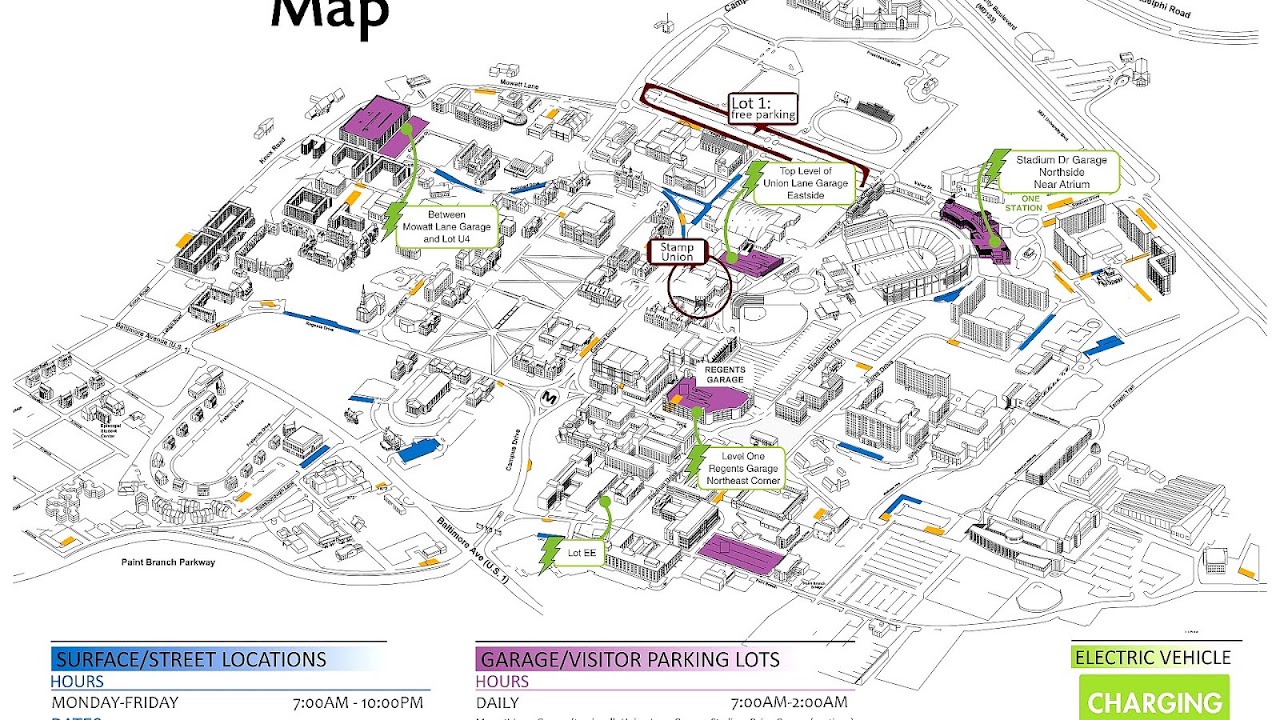 University Of Maryland Campus Map - Map