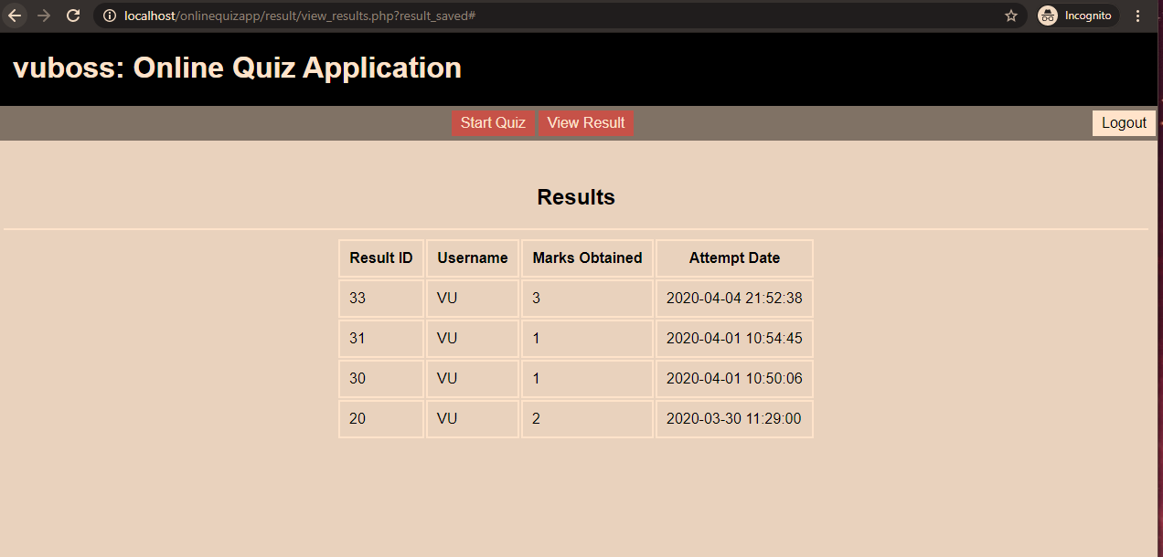 Online Quiz System Project CS619 - SRS, Design Docs and Final ...