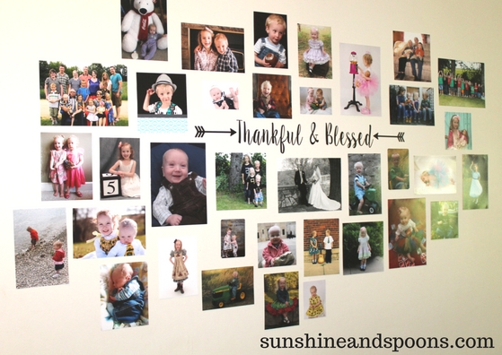 Sunshine and Spoons: Cheap and Easy DIY Picture Wall