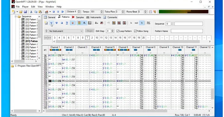 OpenMPT : Δωρεάν επαγγελματική εφαρμογή δημιουργίας μουσικής