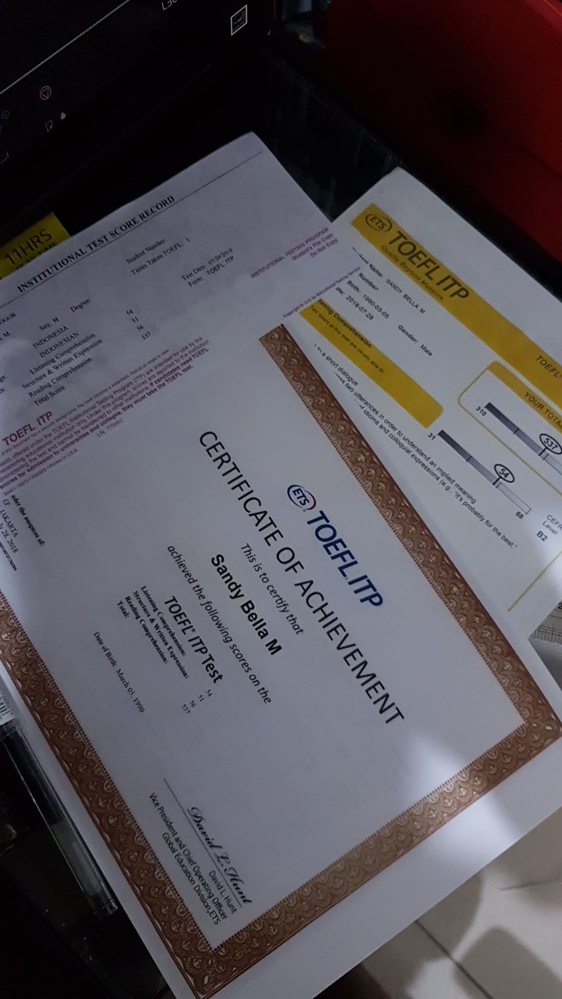 SERTIFIKAT TOEFL TERLENGKAP BUAT DAFTAR BUMN DAN CPNS