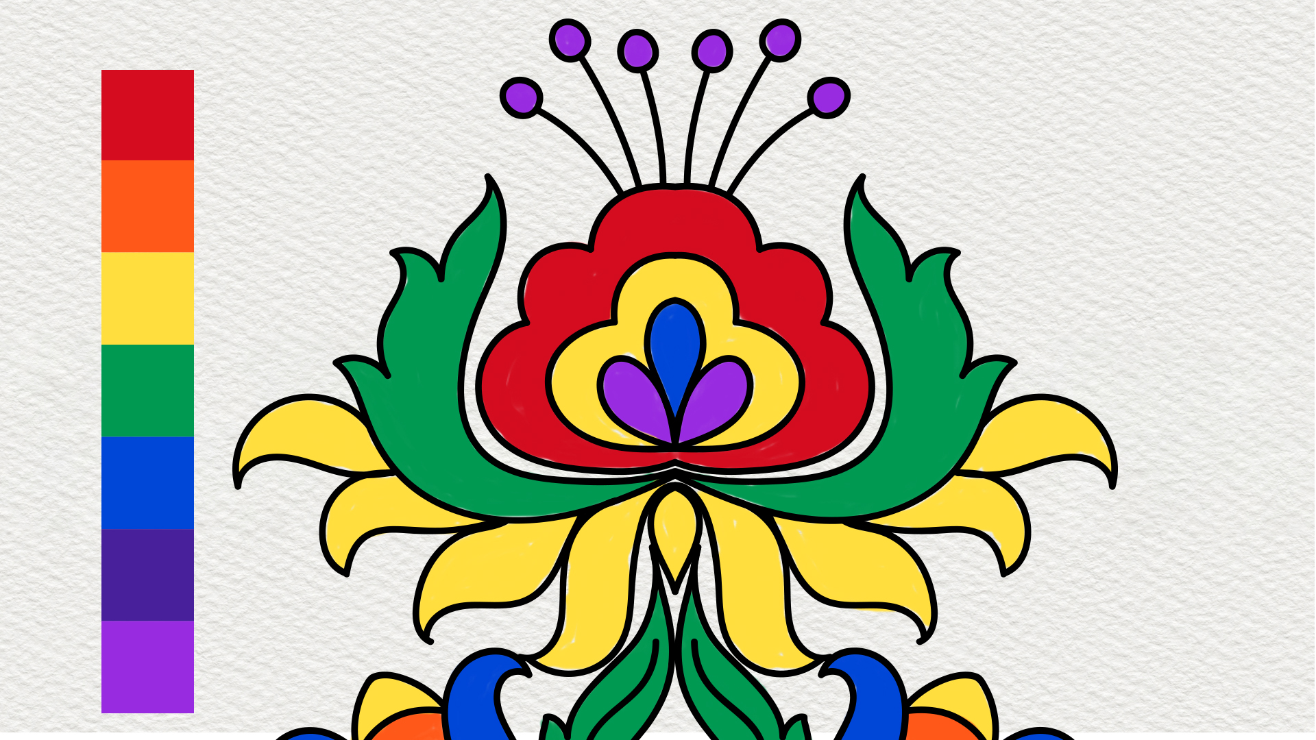 Freehand Step by Step Embroidery & Rangoli Designs | Freehand Design ...