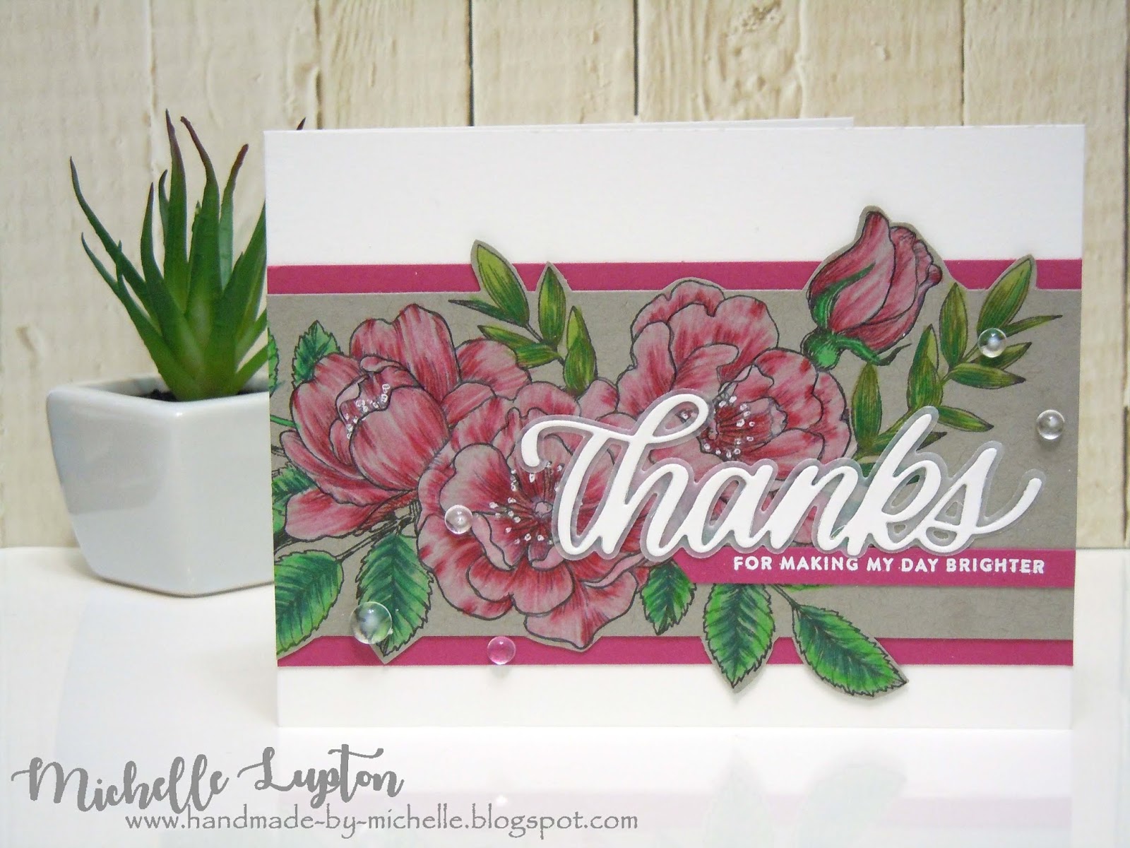 Handmade by Michelle: Thanks bouquet