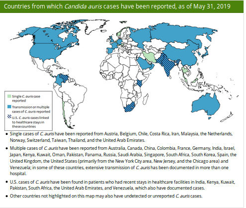Avian Flu Diary: Candida Auris: CDC July Update, COCA Call & EID ...