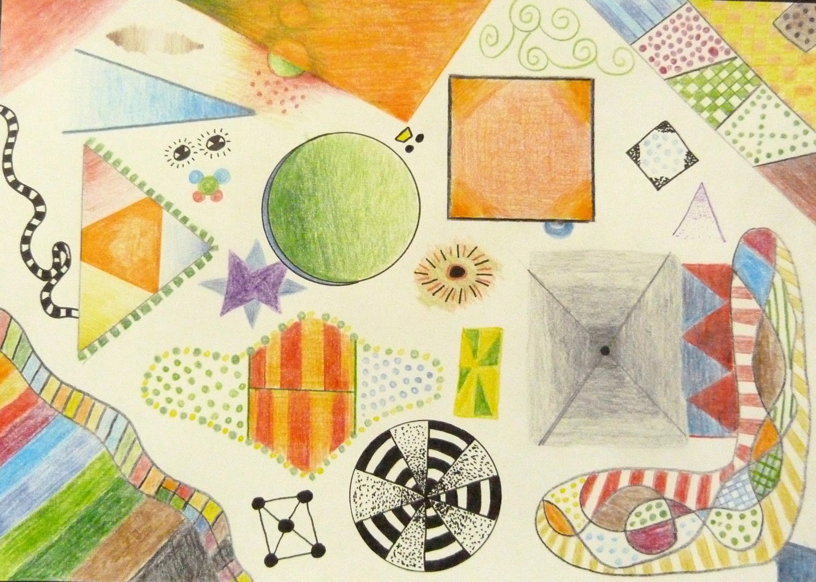 EDUCACIÓN PLÁSTICA Y VISUAL: COMPOSICIONES ABSTRACTAS