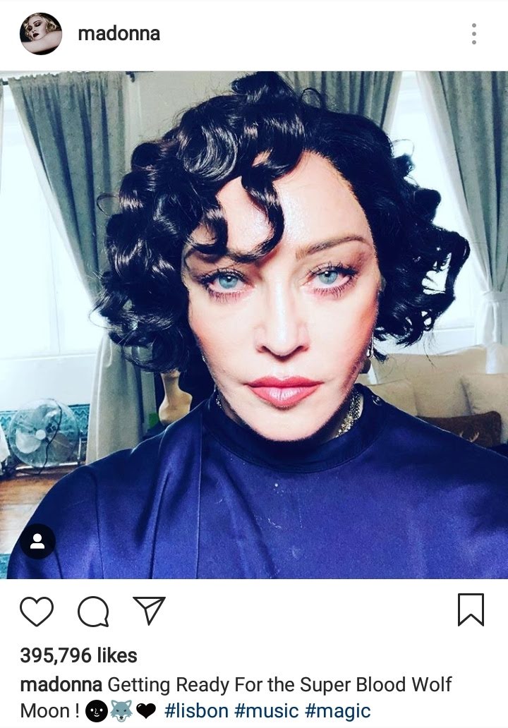 Madonna Shows Off Black Hair In Recent Photos