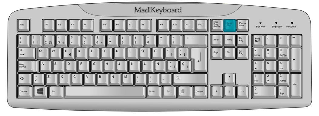 ¿Para qué sirve la tecla Block Despl / Scr lk / Scroll Lock?