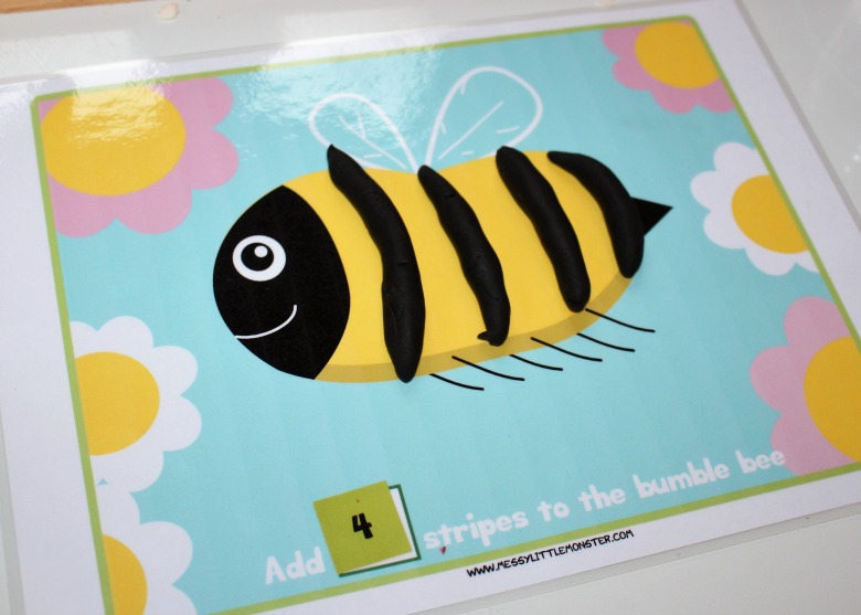 Printable Number Playdough Mats - Messy Little Monster