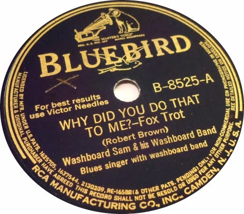 Heypally's 78 RPMs: Washboard Sam & His Washboard Band - Bluebird 8469 ...