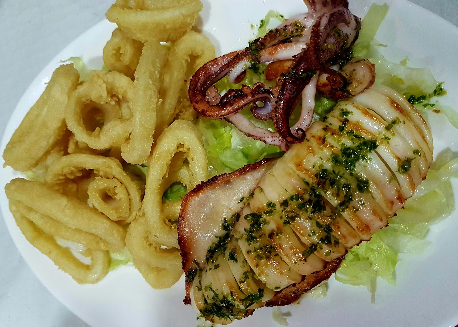 Cocina Basica y Fresca: CALAMAR AL AJILLO Y CALAMAR ROMANA CBF@