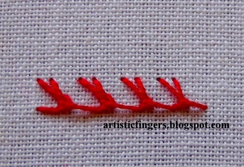 artisticfingers: Stitch tutorial - German blanket stitch