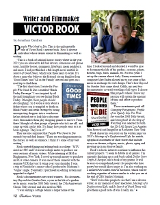 Author Victor Rook: MEDIA
