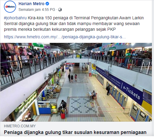 Malaysians Must Know the TRUTH: 150 Peniaga Stesen Bas Larkin Bungkus ...