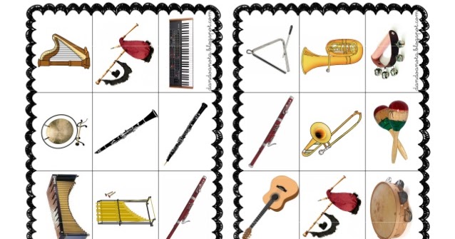 Melomanía: Bingo de Instrumentos