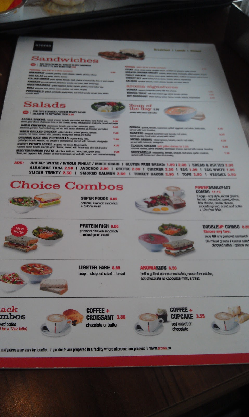 Peachgirl's food diary: Aroma Espresso Bar @ Shops at Don Mills