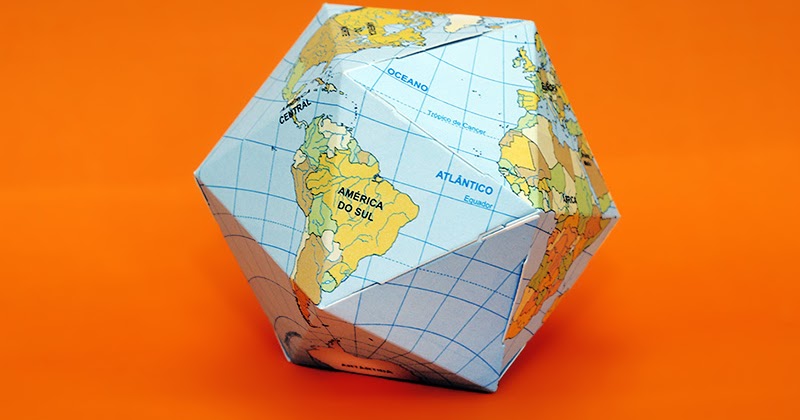 Miniatura do planeta Terra Vamos montar essa miniatura super legal do ...