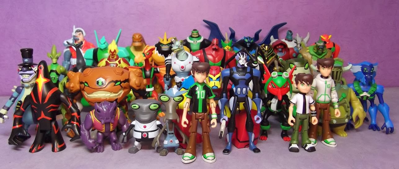 HGG的幻想: BEN 10 OMNIVERSE Pettaliday, Driba, Blukic, Solid Plugg Figure
