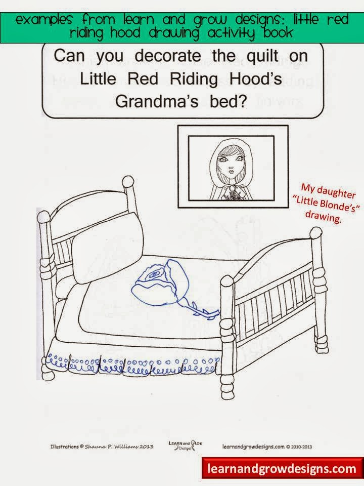 Little Red Riding Hood Drawing From The Back