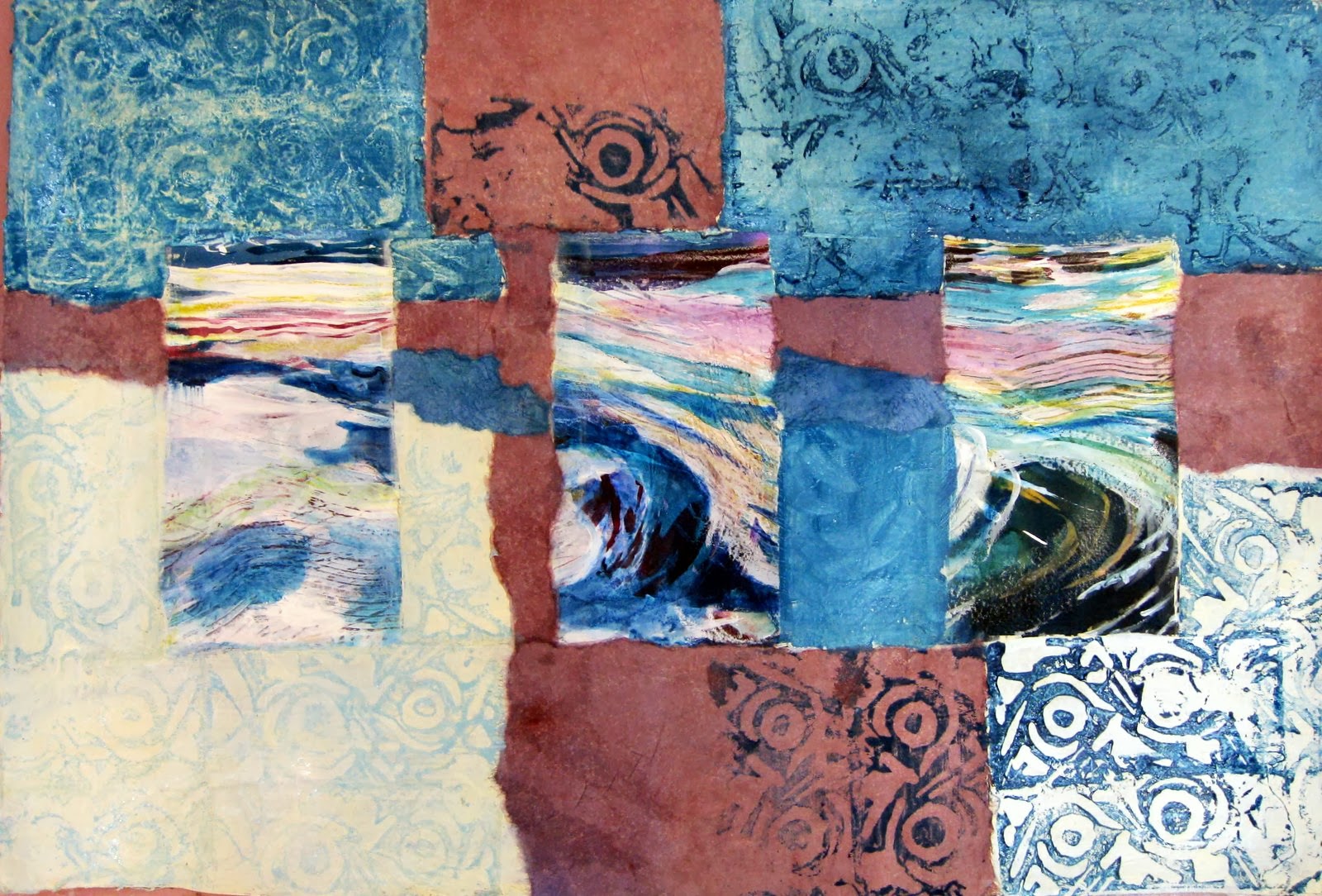 MSGodfreyArt: Transforming a Piece of Paper--River Tapestry #2, Step by ...