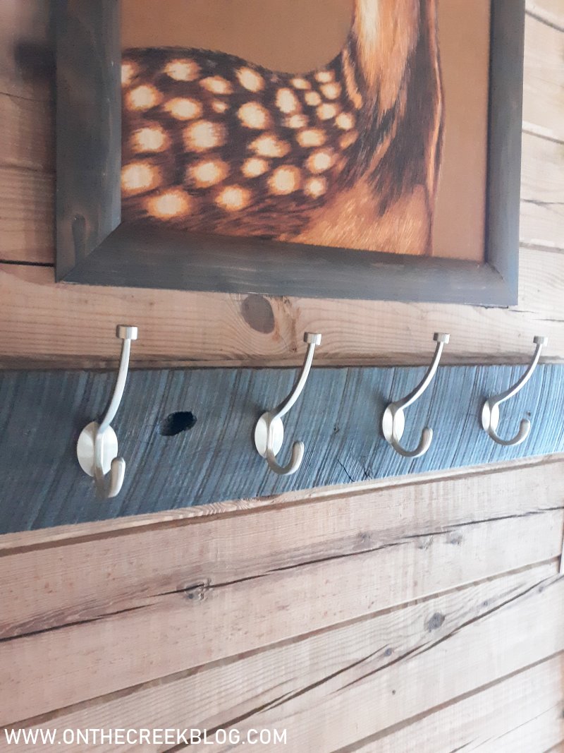 Upcycled Rustic Coat Rack DIY - Tiff W. - on the creek blog