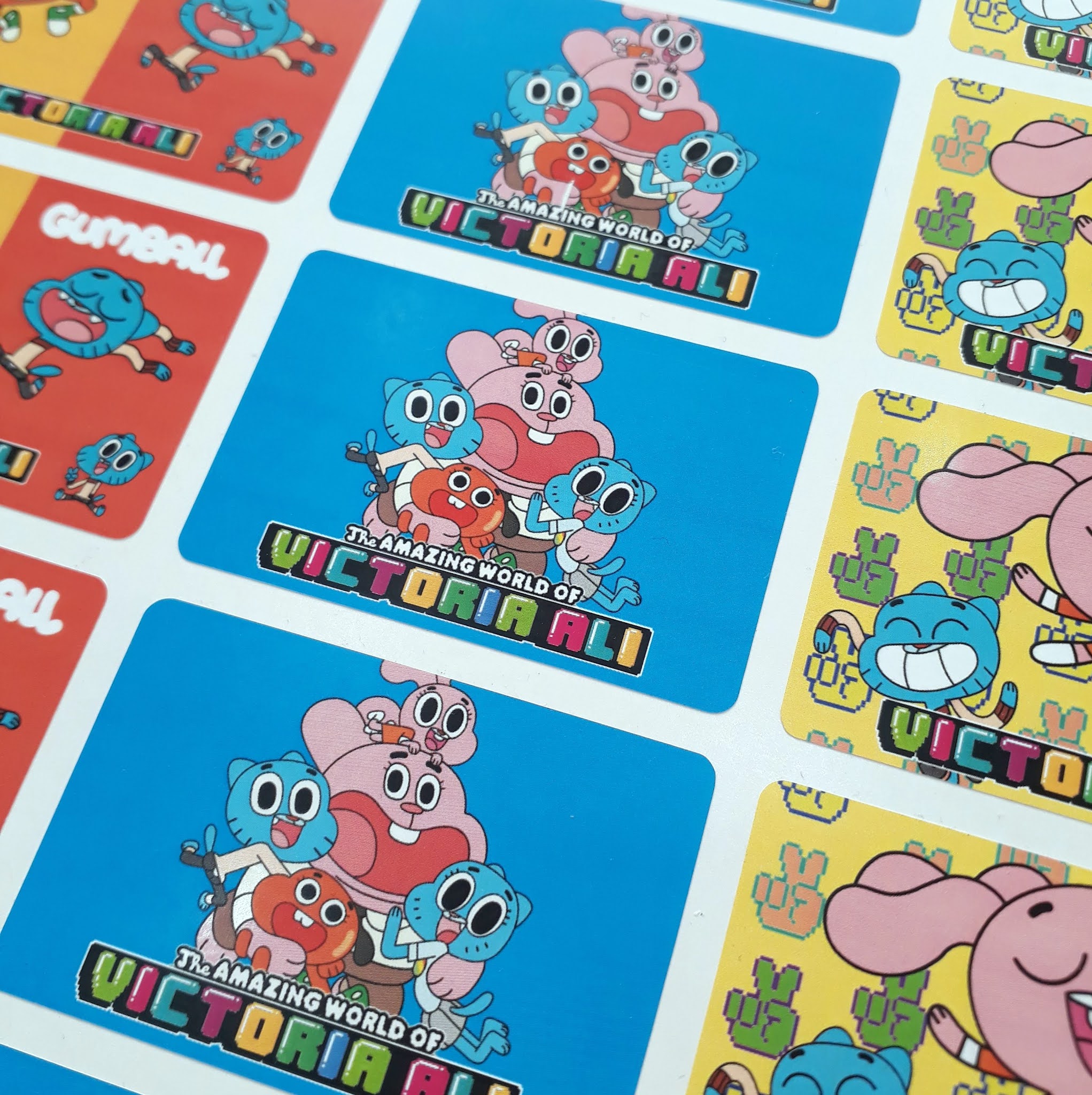 MinimandySign: Etiquetas escolares - Gumball