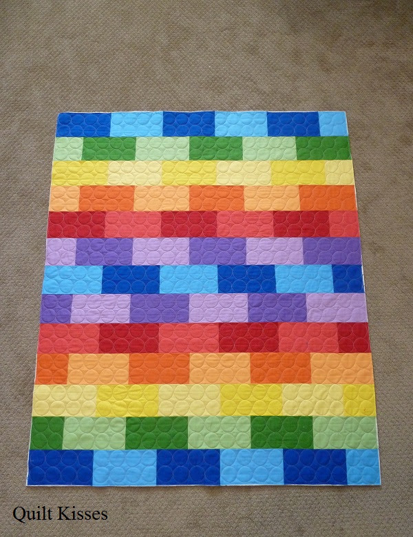Quilt Kisses: Lego Quilt in Progress