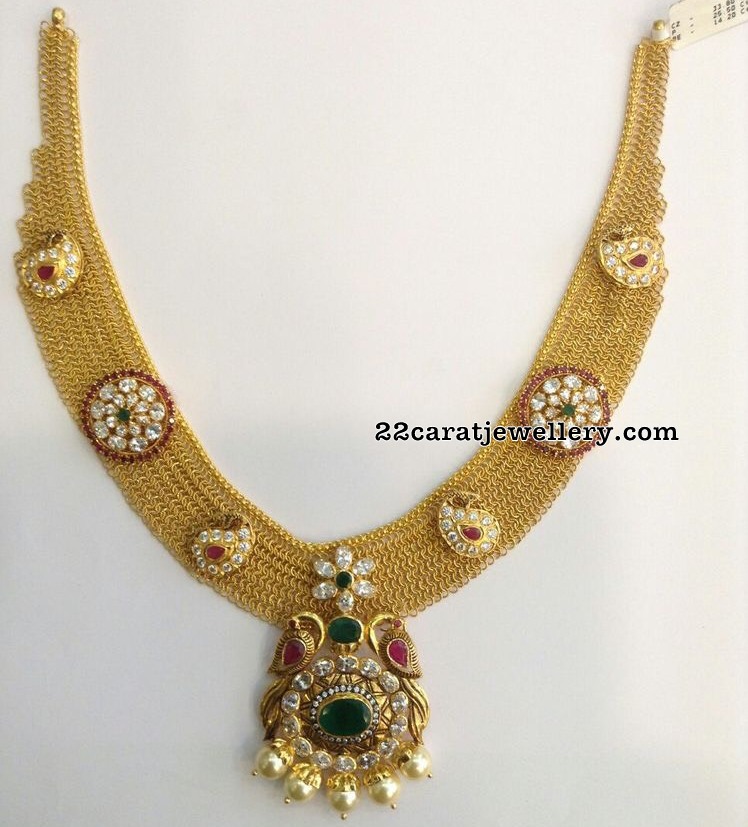 Latest Fancy Grand Mesh Necklaces - Jewellery Designs