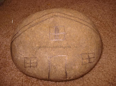 My Hobbies and Crafts: Rock House ~ Rock Painting