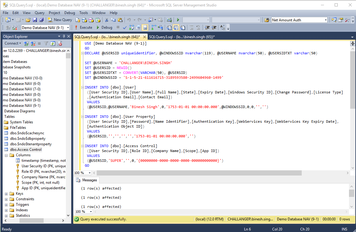 Microsoft Dynamics NAV By Binesh: Add Users in NAV 2016 from SQL Server