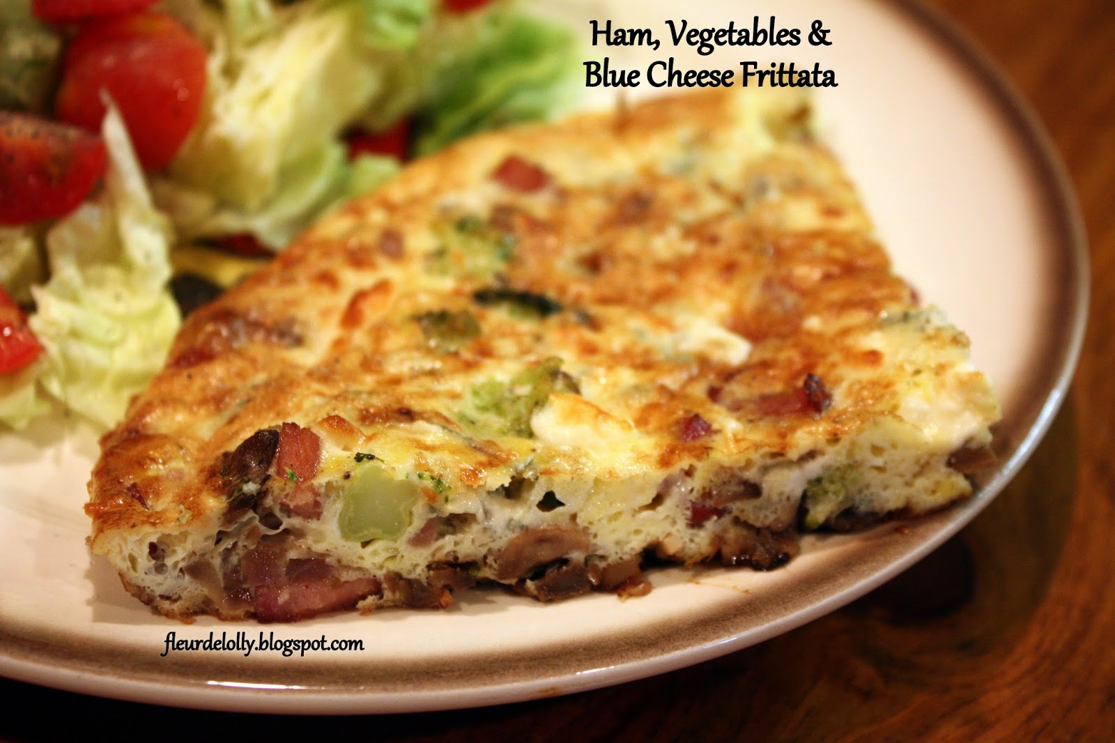 Fleur de Lolly: Ham, Vegetables & Blue Cheese Frittata