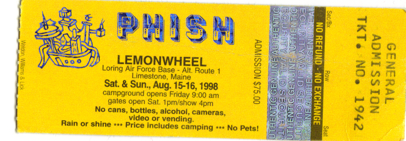 Kempepedia: It Was 20 Years Ago Today: Phish, Live at the Lemonwheel ...