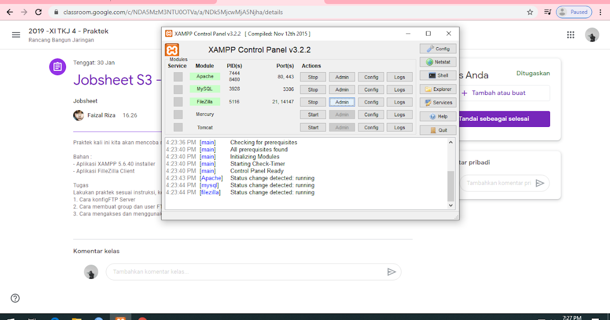 Cara Membuat FTP Server dengan aplikasi Xampp dan pengertian client ...