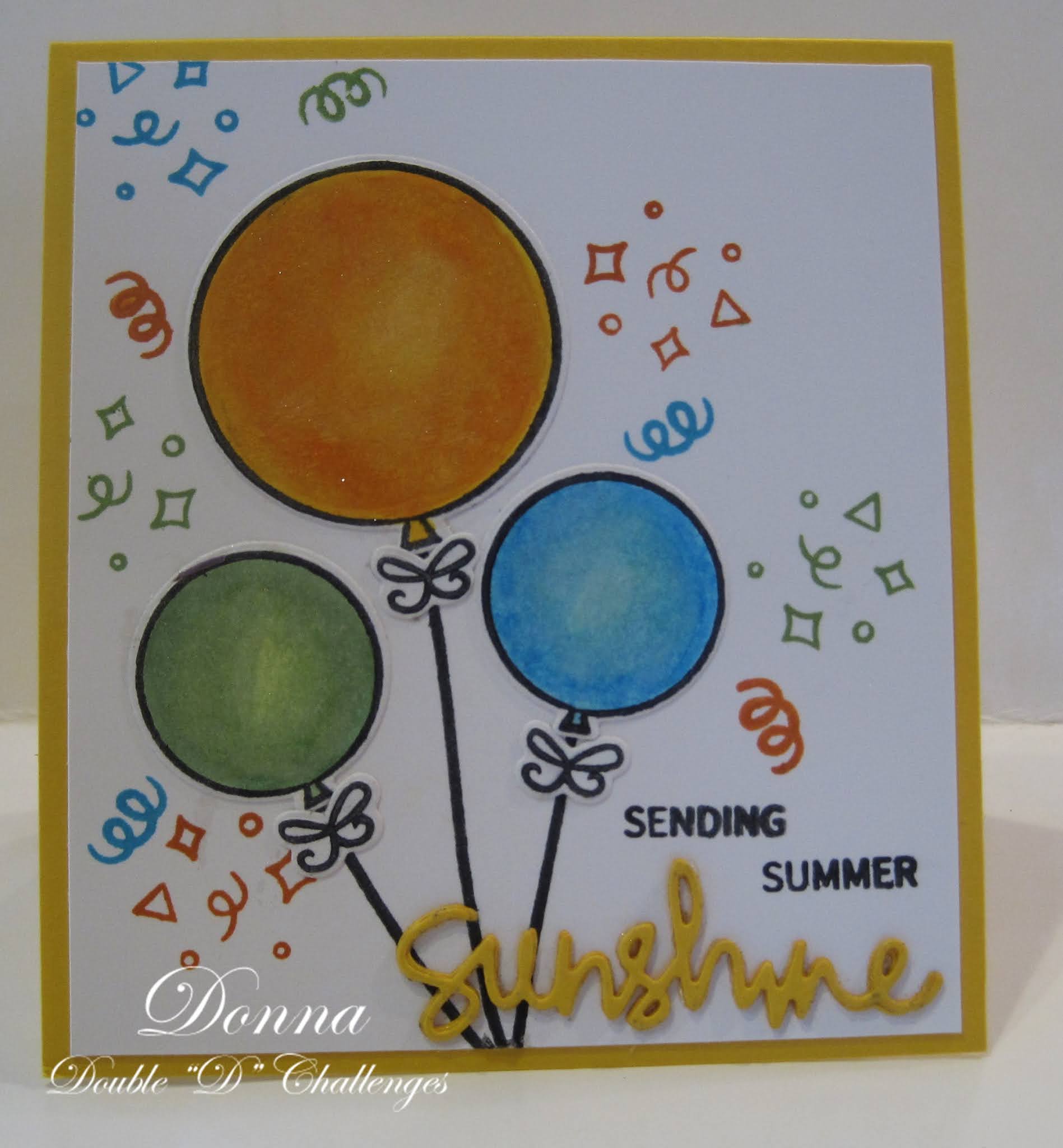 Crafting By The Beach: Double D, Signs Of Summer