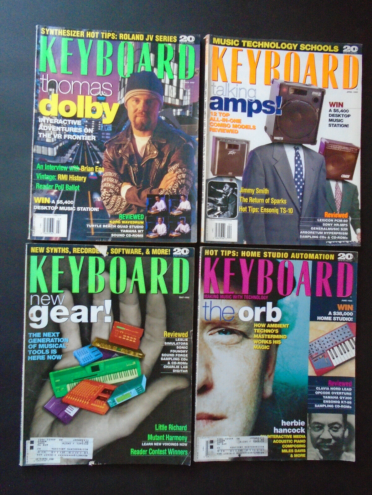 MATRIXSYNTH: Lot of 41 "Keyboard" 1990's Magazines